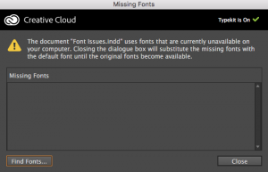 Adobe InDesign CC Font Issues – Hocking Design