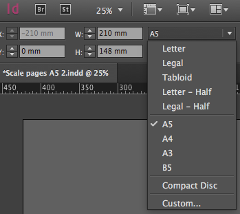 Resize pages quickly in InDesign CC – Hocking Design